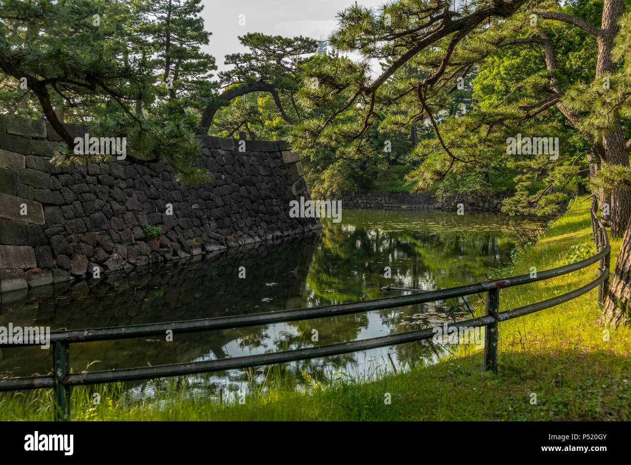 The moat surrounding the imperial palace hi-res stock photography and ...