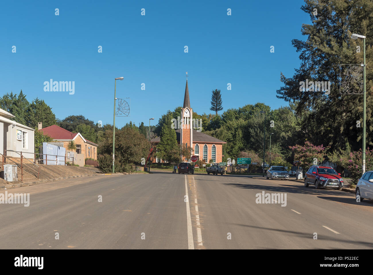 MACLEAR, SOUTH AFRICA - MARCH 26, 2018: Street scene with the Dutch ...