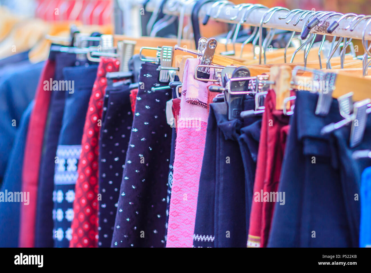 Beautiful Thai tribal clothes and tribal textile style in the northern ...