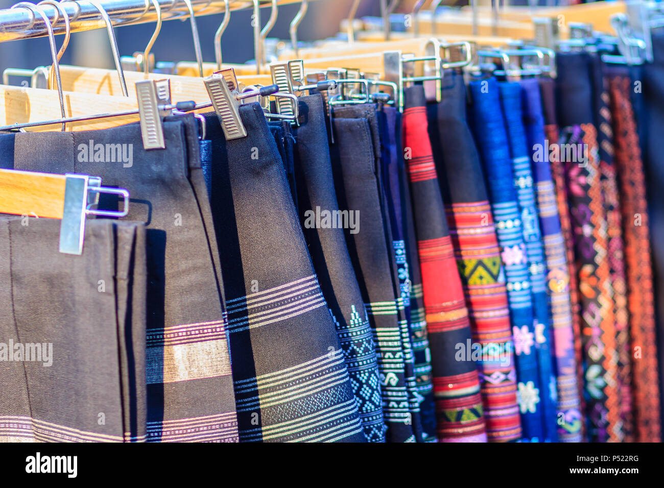 Beautiful Thai tribal clothes and tribal textile style in the northern ...