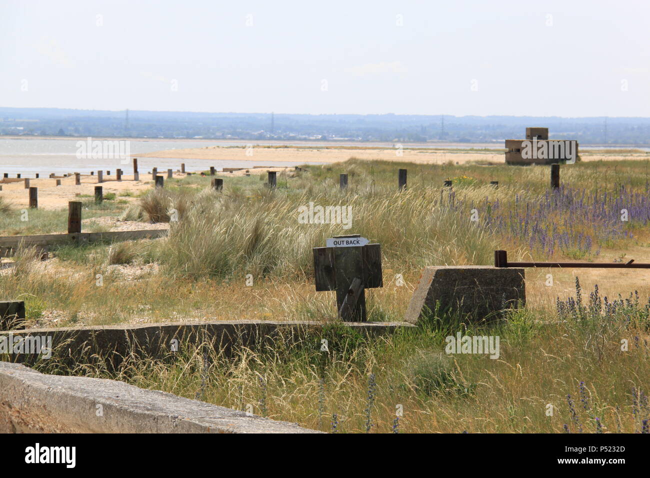 Part of the World War II coastal sea defences to thwart the threat of ...