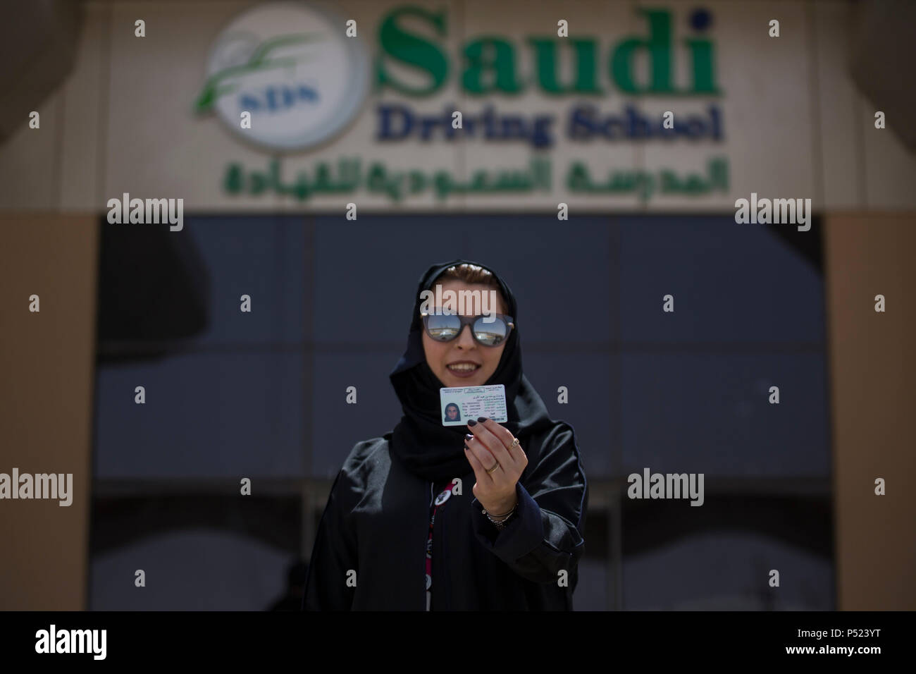 Riyadh, Saudi Arabia. 24th June, 2018. Reem, a Saudi driving instructor ...