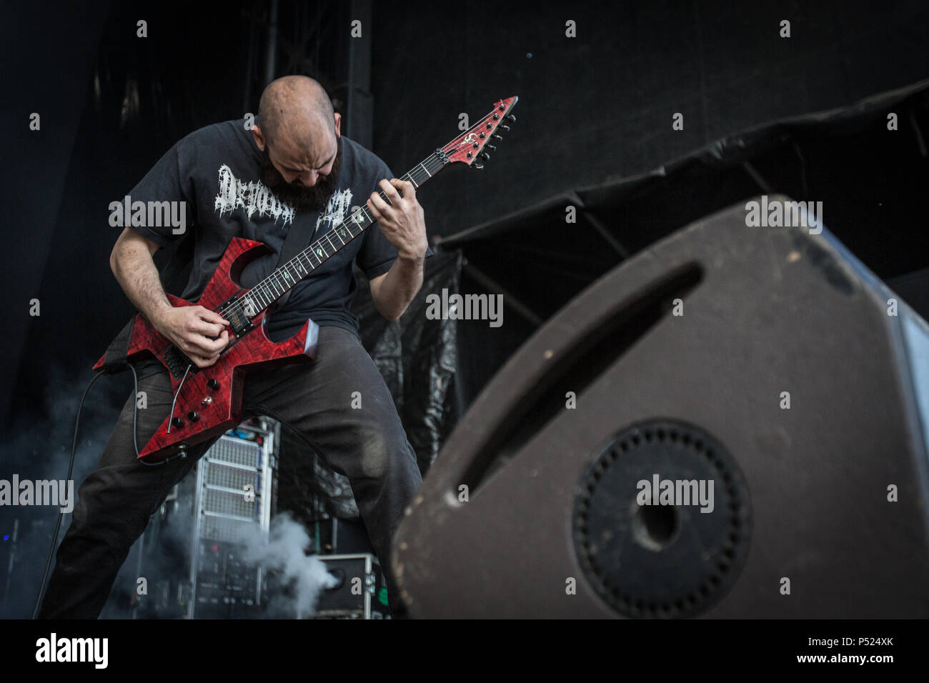 Denmark, Copenhagen - June 23, 2018. The American death metal band ...