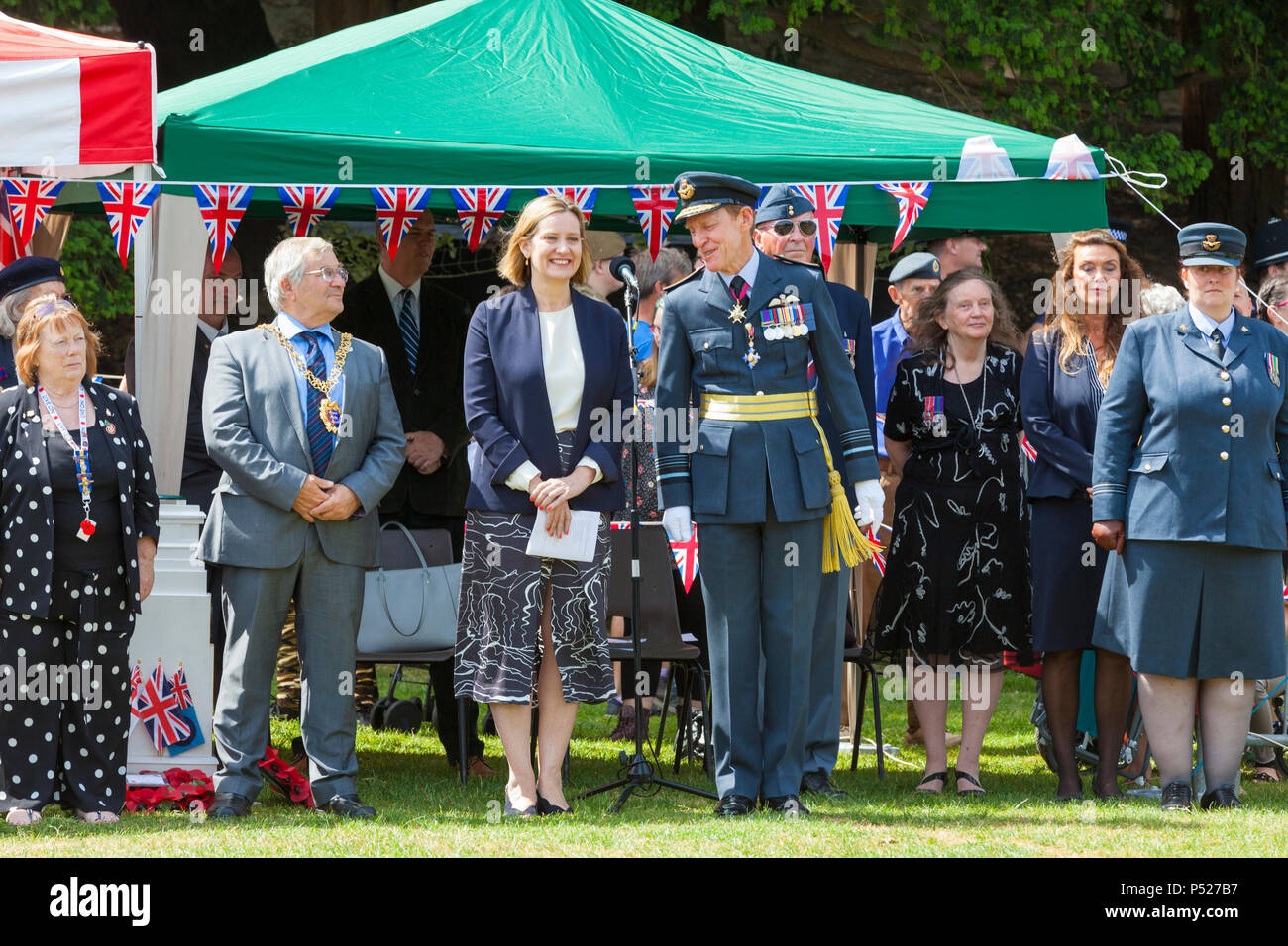 Hastings, East Sussex, UK. 24th Jun, 2018. A parade and remembrance ...