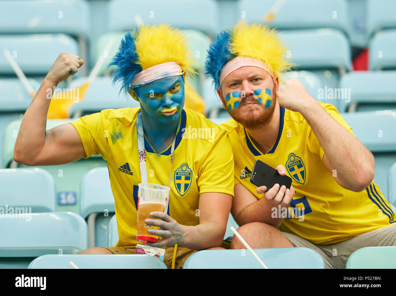 Swedish soccer fans hi-res stock photography and images - Alamy