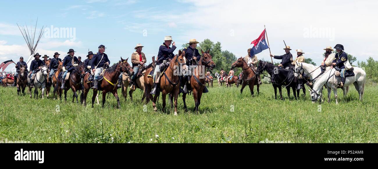 Little bighorn reenactment hi-res stock photography and images - Alamy