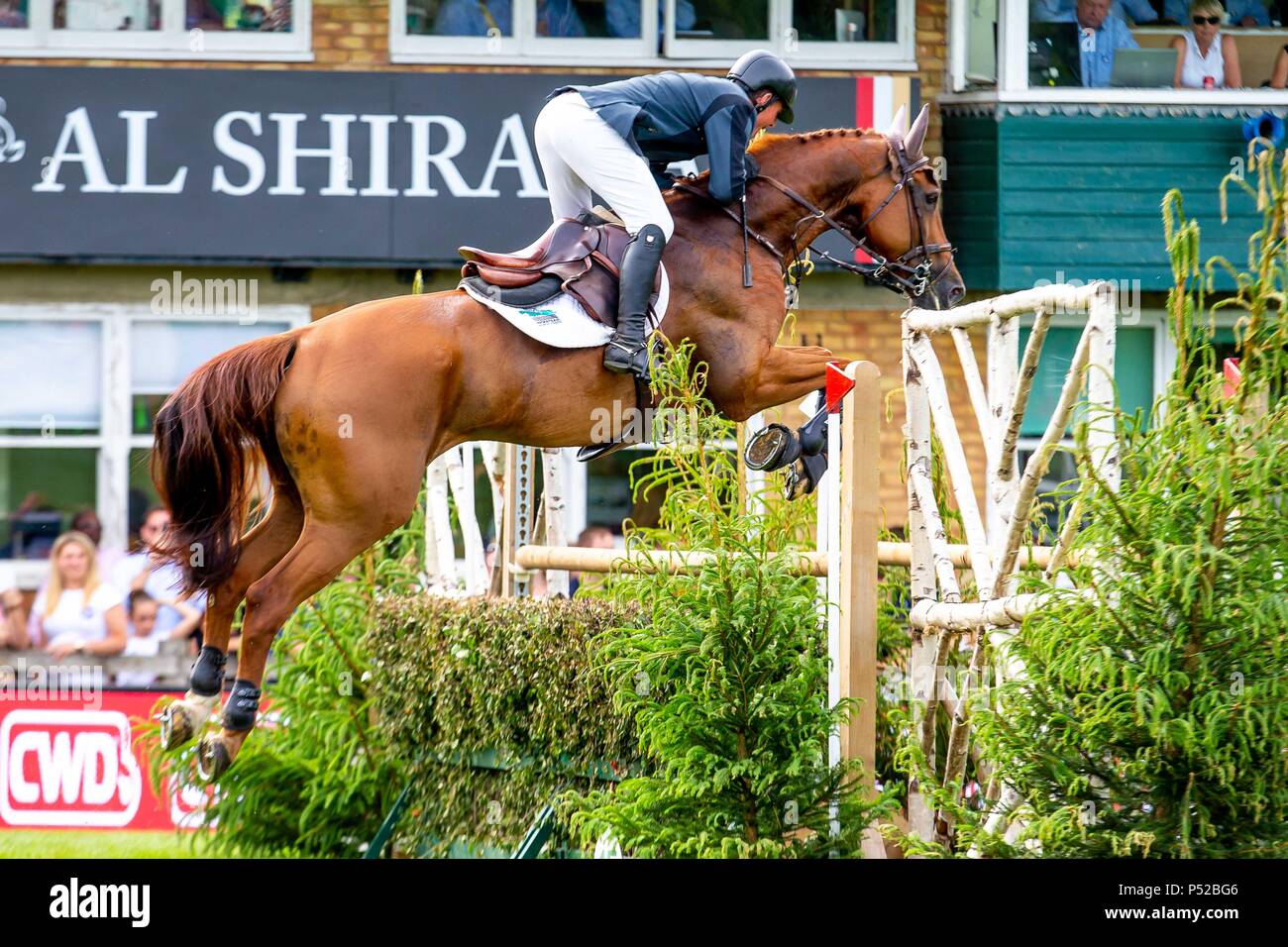 West Sussex, UK. 23rd June, 2018. Guy Williams riding Casper de Muze ...