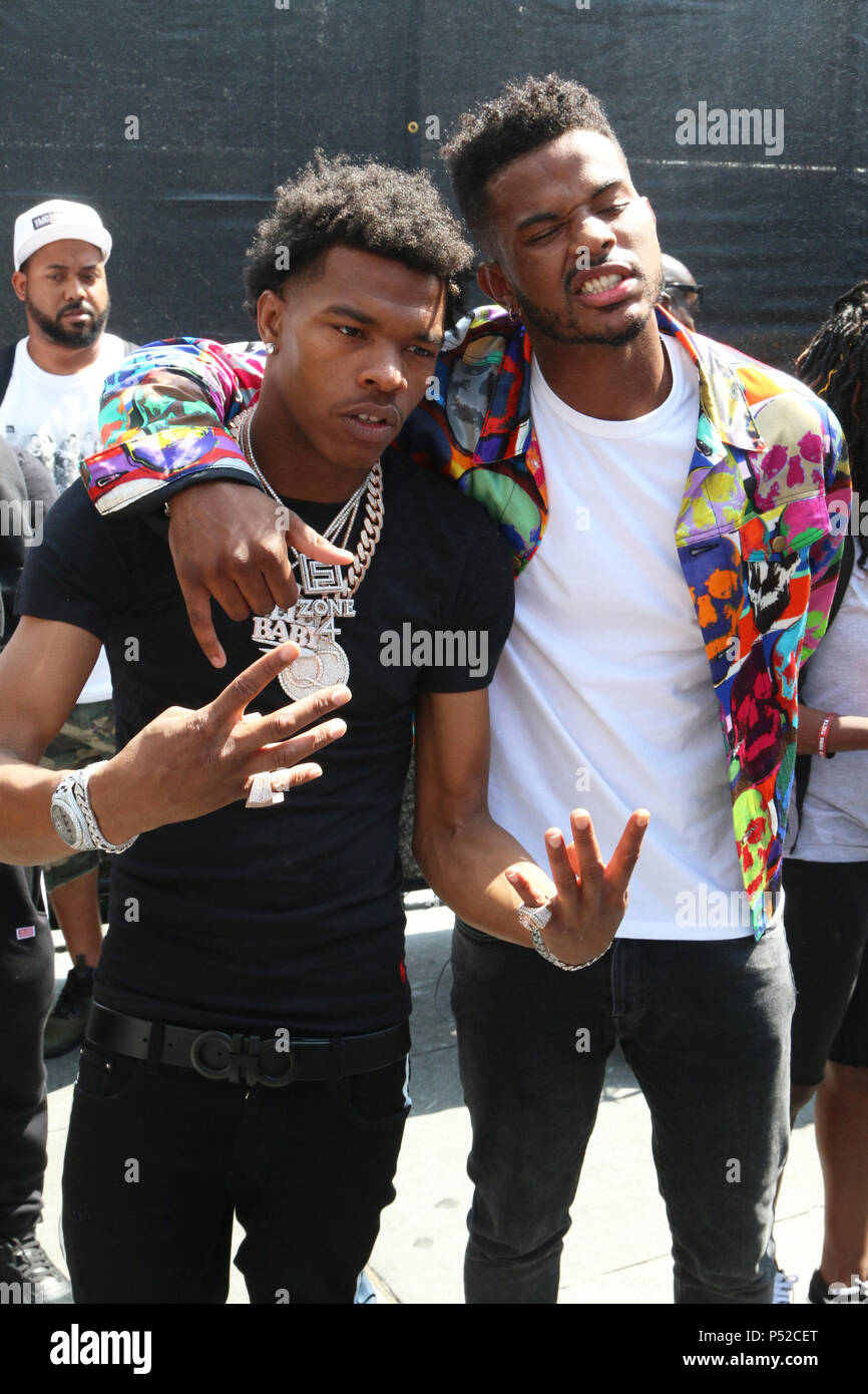 Los Angeles, Ca, USA. 23rd June, 2018. Lil Baby and Trevor Jackson at ...