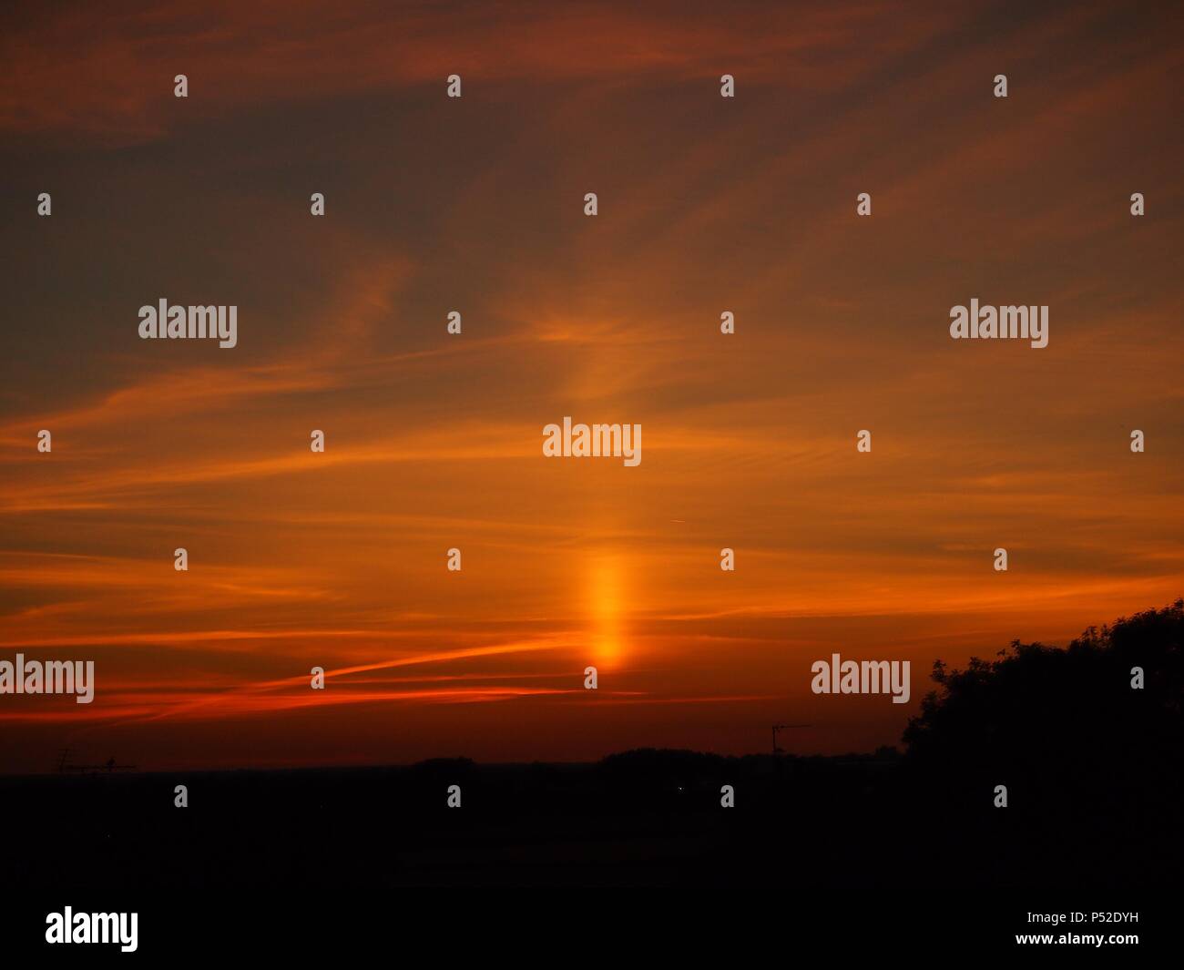 Solar pillar hi-res stock photography and images - Alamy