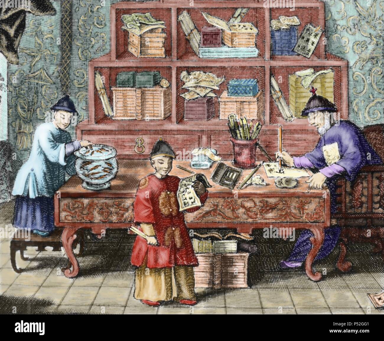 Chinese etiquette school hi-res stock photography and images - Alamy