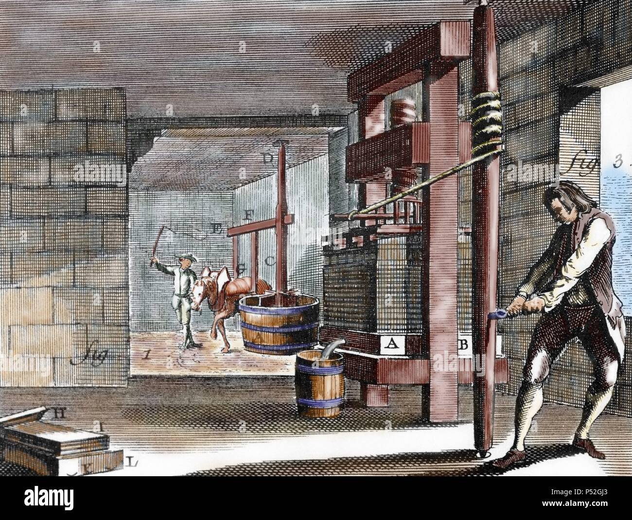 Workshop dedicated to handcrafting the paperboard. Pulping and pressing ...