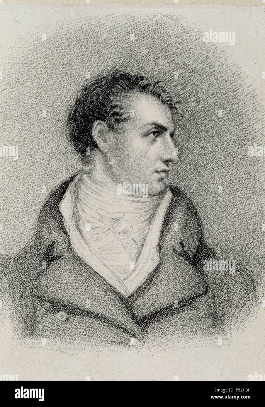 English poet Lord Byron Stock Photo - Alamy