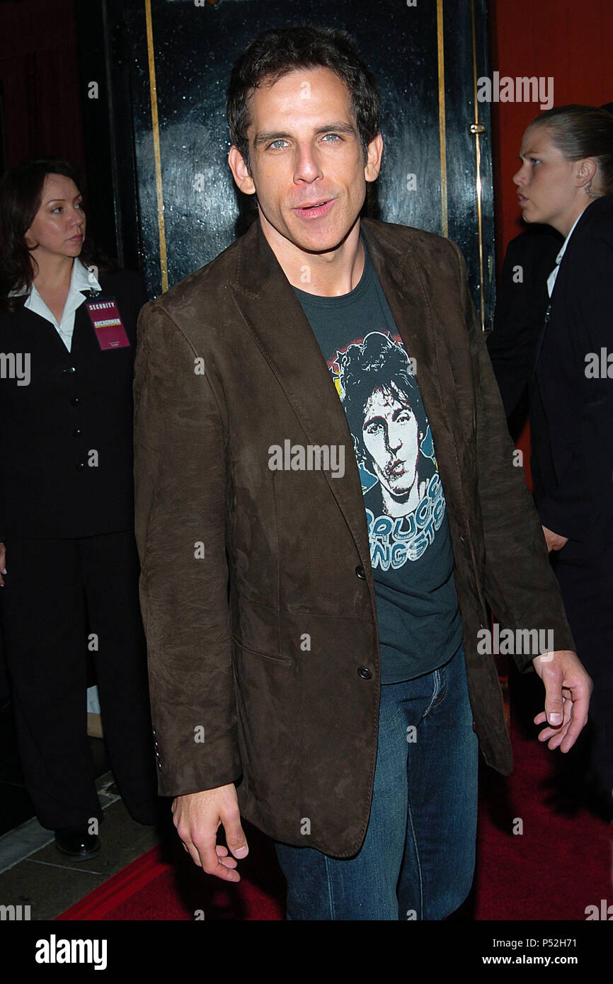 Ben Stiller arriving at the Anchorman Premiere at the Chinese Theatre ...