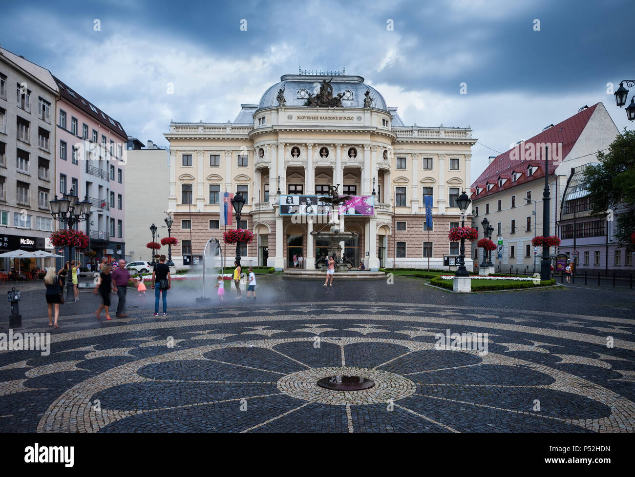 Slovakia, Bratislava, old Slovak National Theater (Slovenske Narodne ...