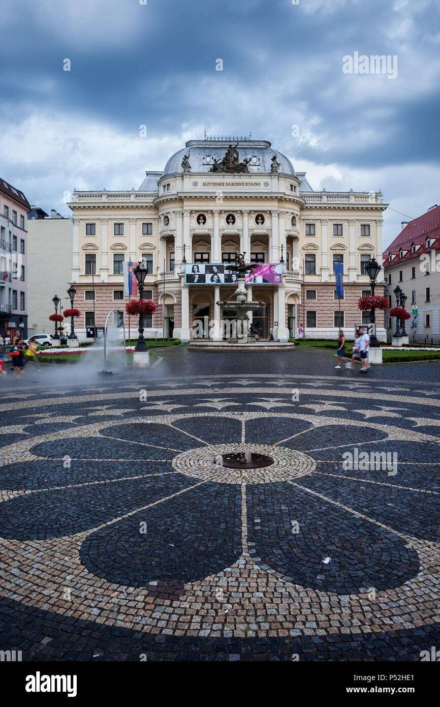 Slovakia, Bratislava, old Slovak National Theater (Slovenske Narodne ...
