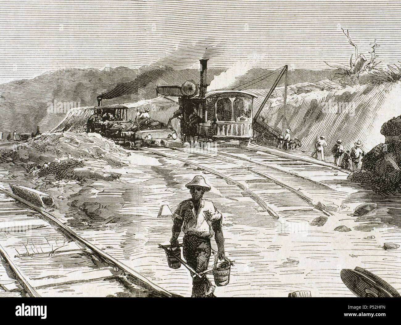 French Panama Canal Construction