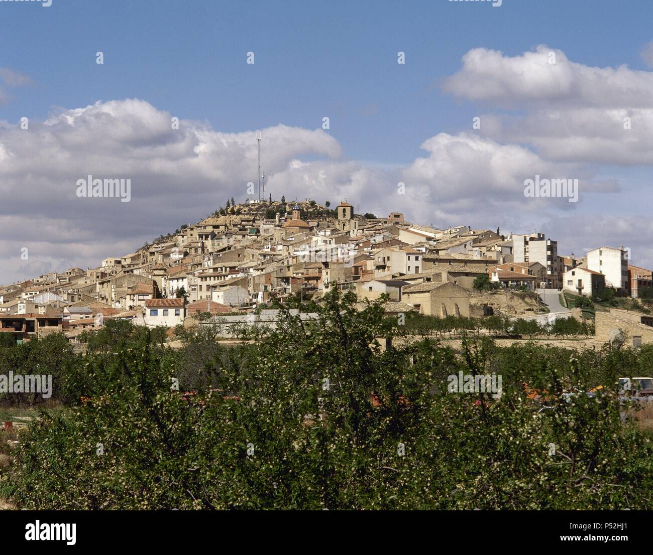 ARAGON. CALACEITE. Panorámica de la población. Provincia de Teruel ...