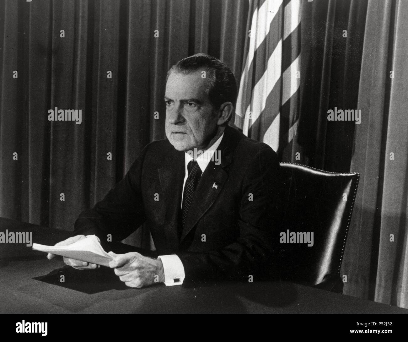 Richard Nixon´s resignation. 1974 Stock Photo - Alamy