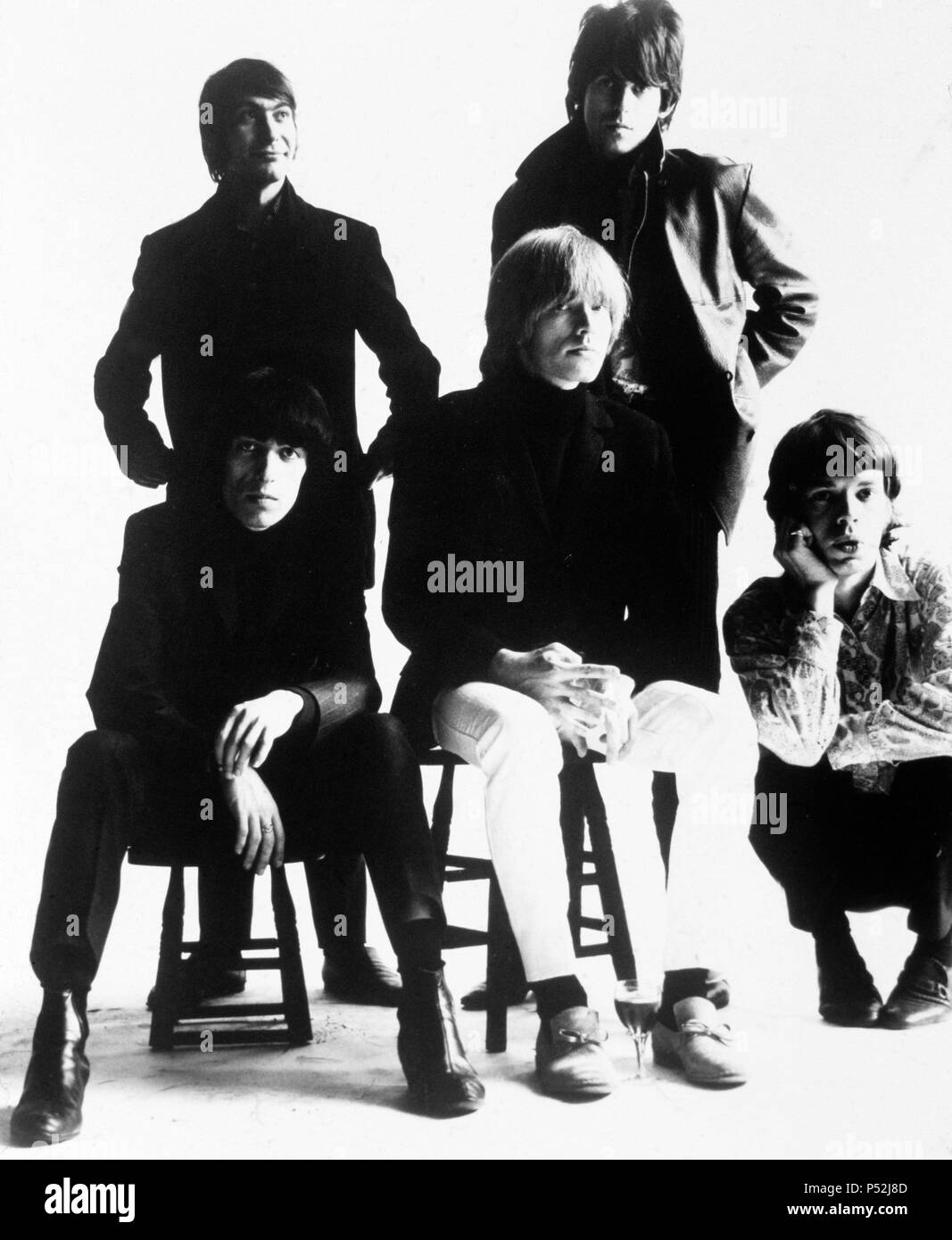 English rock band Black and White Stock Photos & Images - Alamy