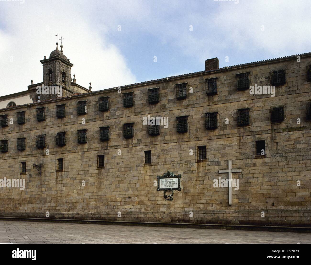 ARTE SIGLO XVIII. ESPAÑA. MONASTERIO DE SAN PAIO DE ANTEALTARES. Vista ...