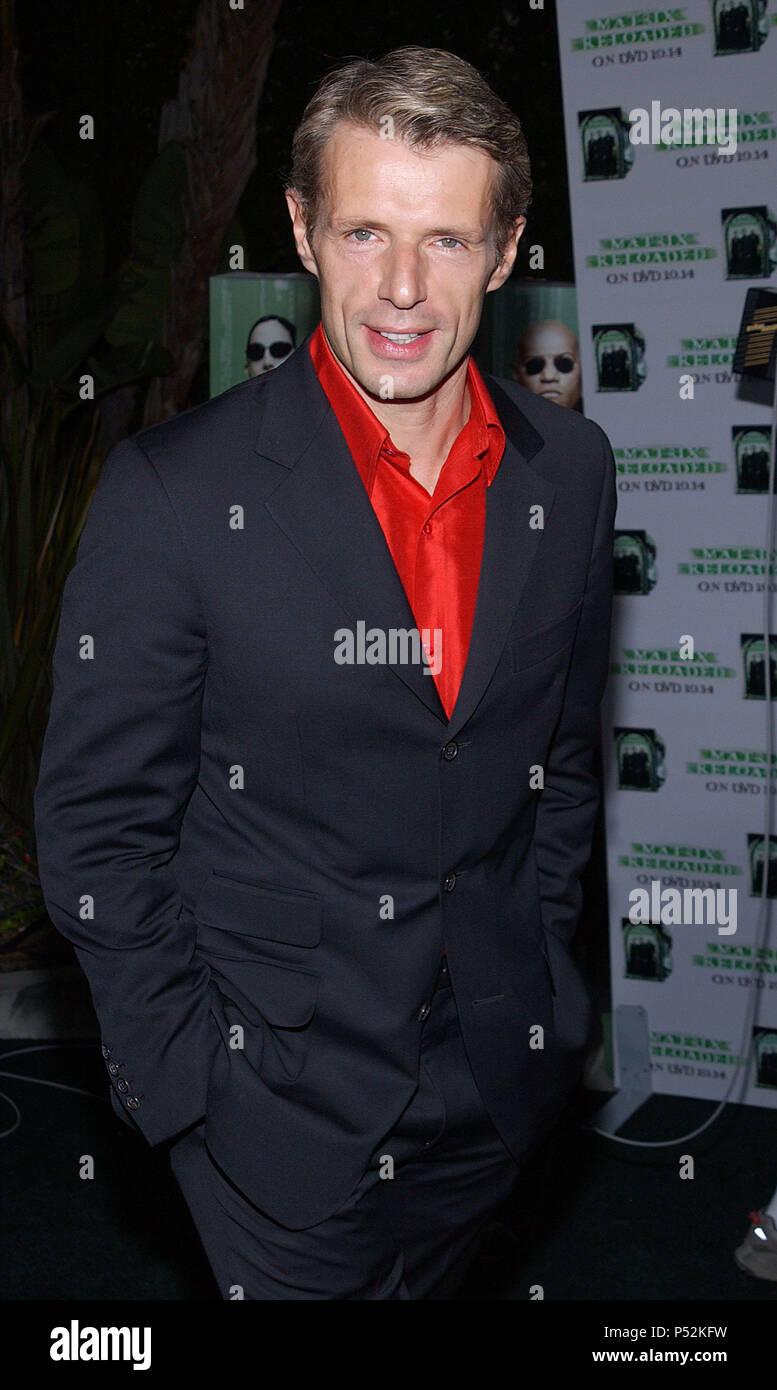 Lambert Wilson arriving at the Party for the "MATRIX RELOADED DVD ...