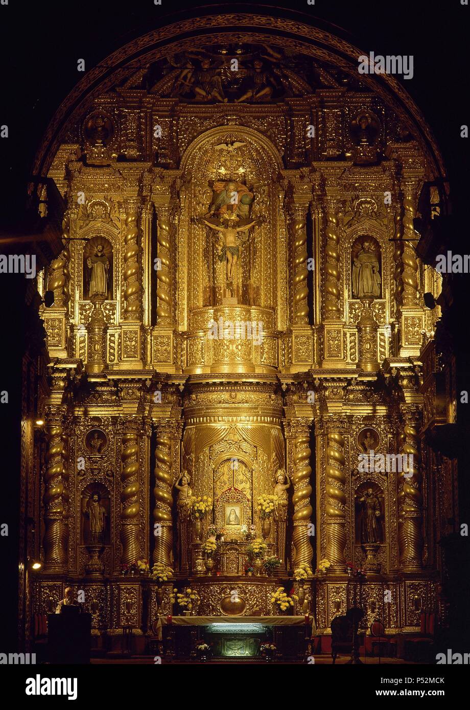 ARTE S. XVIII. AMERICA. RETABLO de la IGLESIA DE LA COMPAÑÍA DE JESUS ...