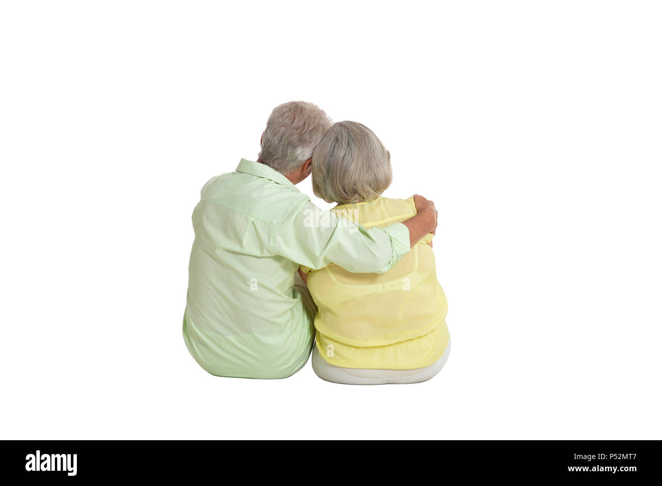 Portrait senior lady sitting Cut Out Stock Images & Pictures - Alamy