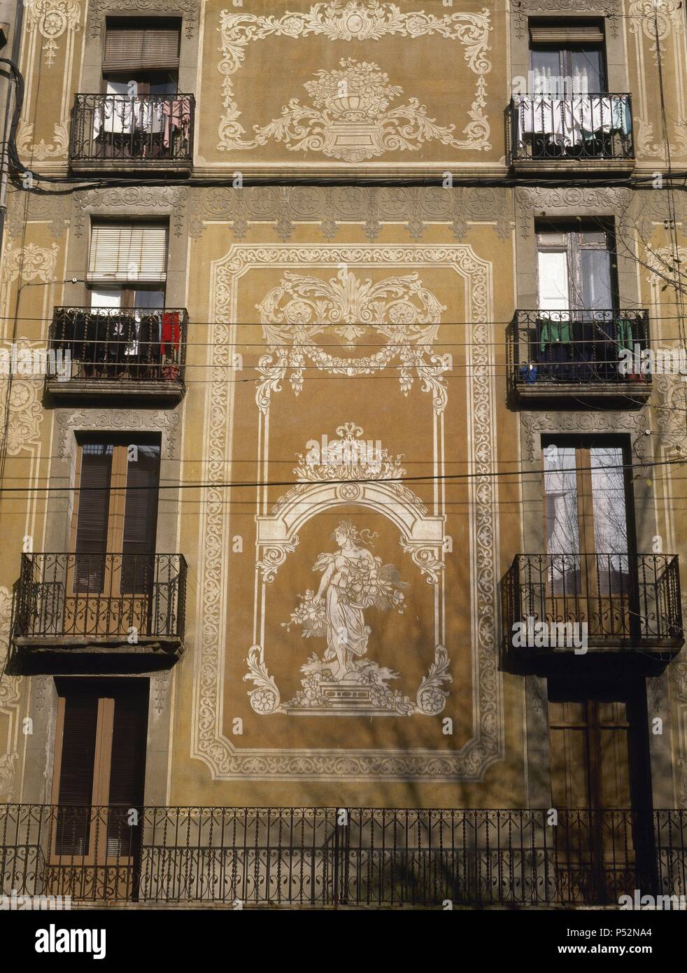 19th century sgraffito facade hi-res stock photography and images - Alamy