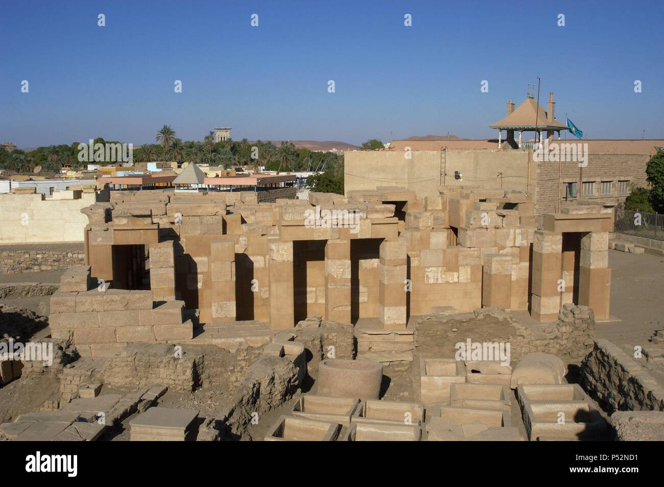 Satet Temple. Dedicated to the Goddess Satet, built by Tuthmose III ...