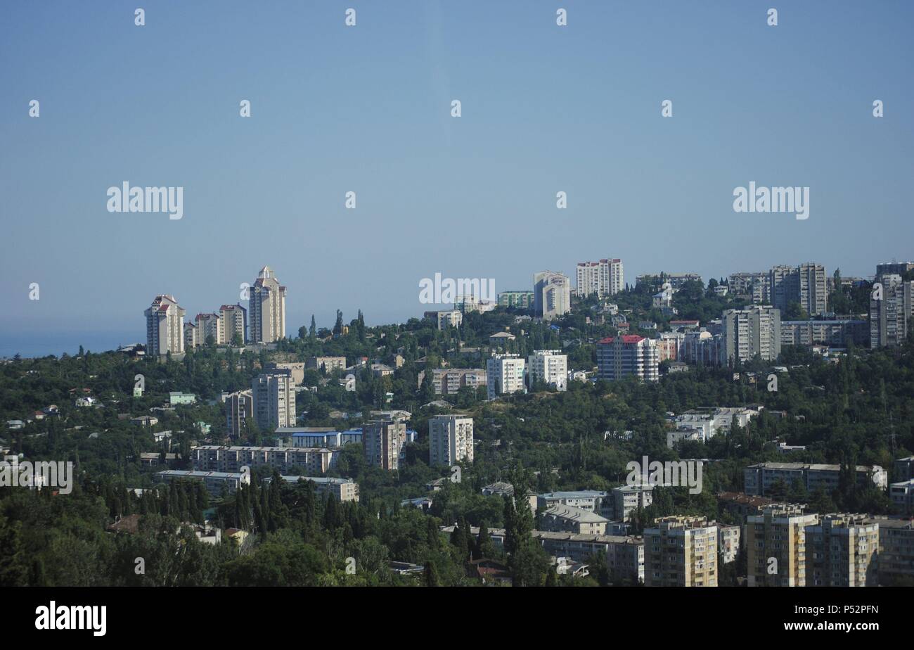 Ukraine. Autonomous Republic of Crimea. Yalta. Panorama Stock Photo - Alamy