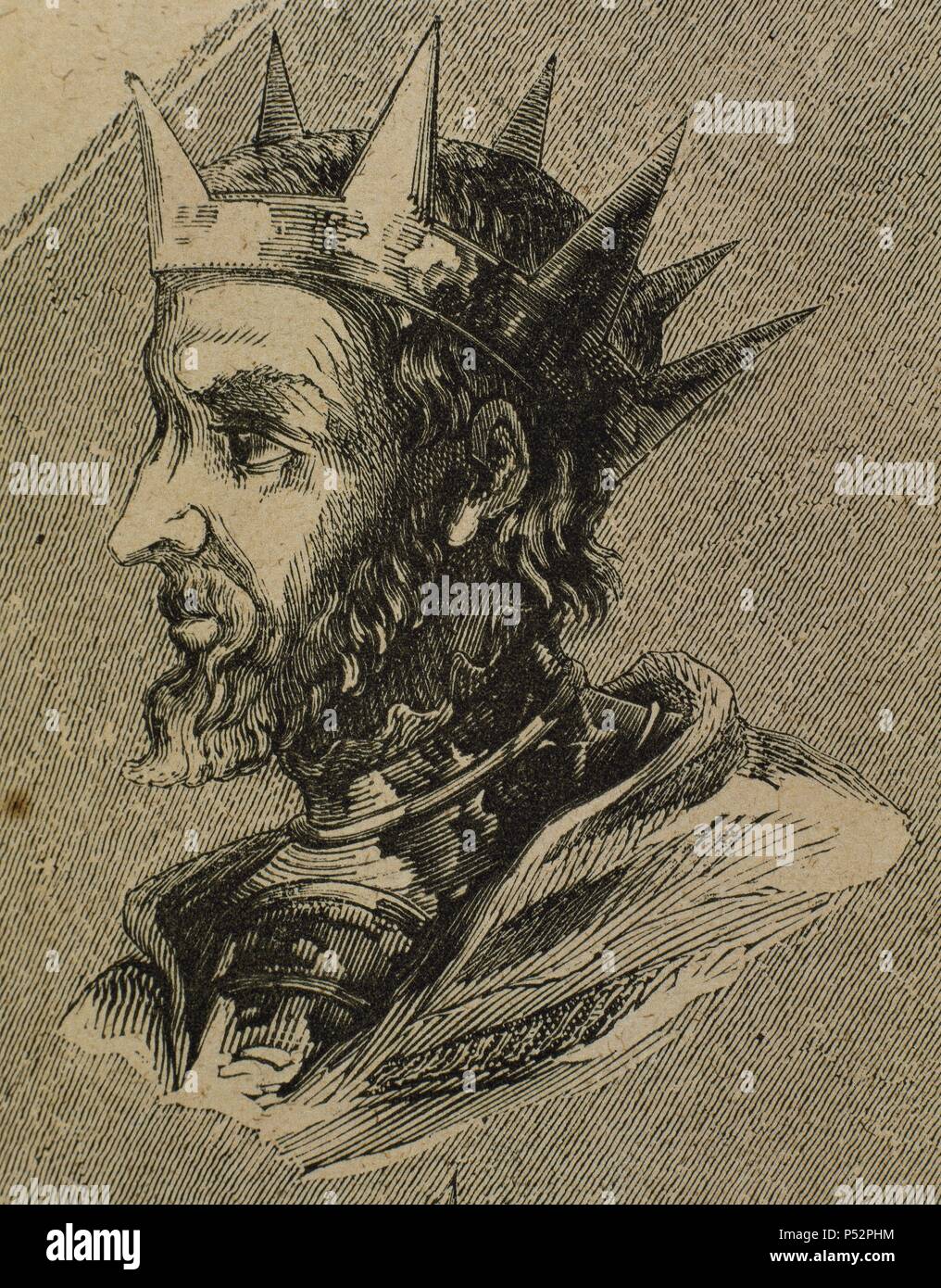 Witteric (c. 565-610). Visigothic King of Hispania, Septimania and ...