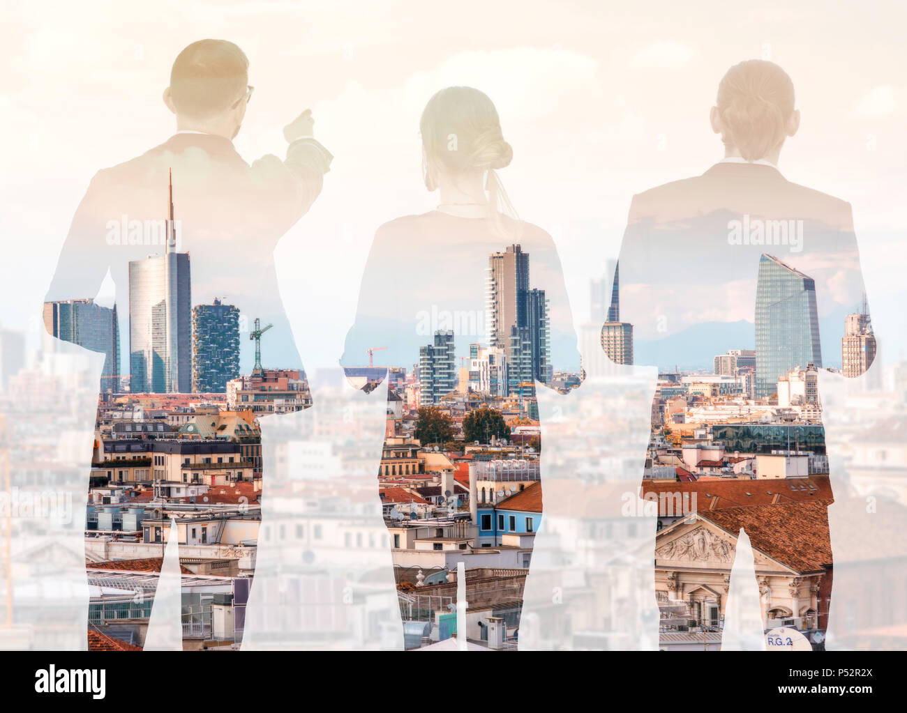 Man woman double exposure hi-res stock photography and images - Alamy