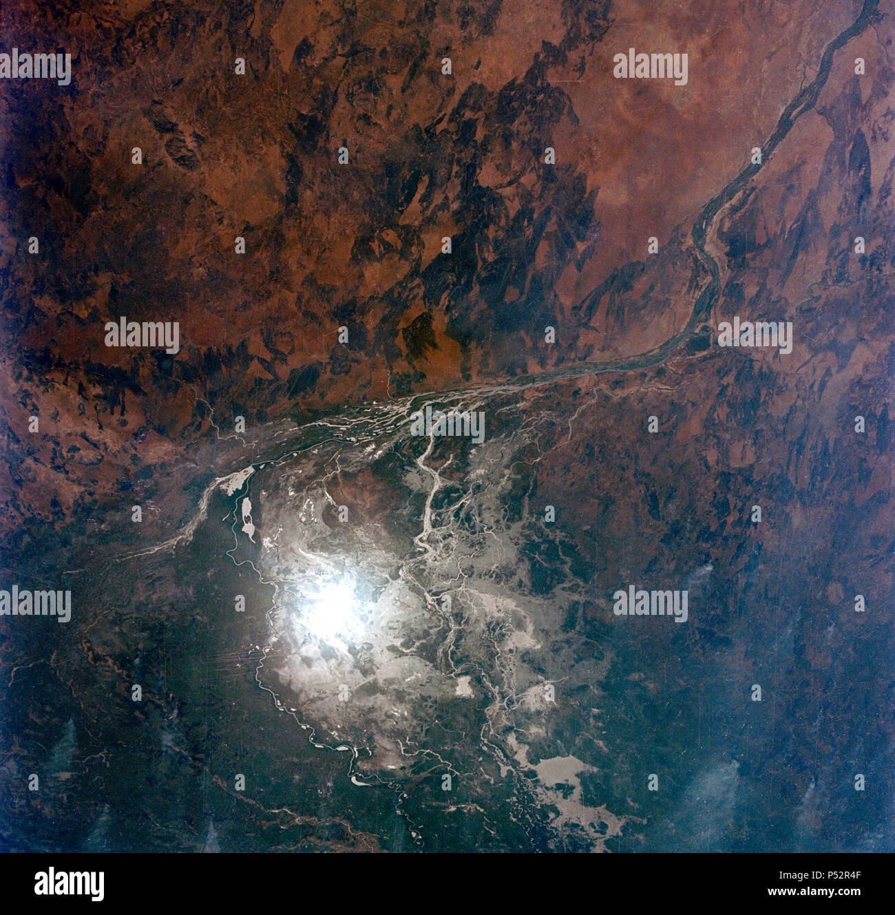 Upper Nile River Province in the western central area of Sudan as seen ...