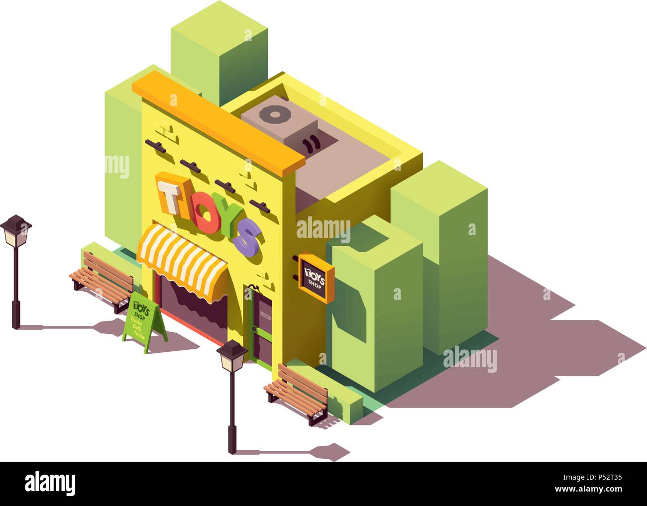 Vector isometric toy store Stock Vector Image & Art - Alamy