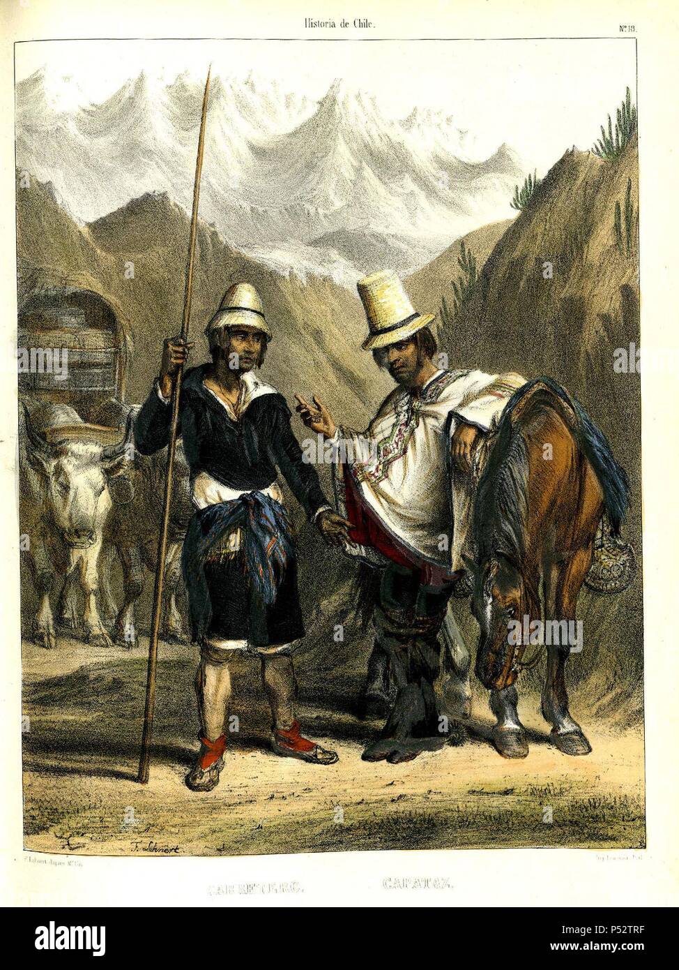 CARRETERO, CAPATAZ EN ATLAS DE LA HISTORIA FISICA Y POLITICA DE CHILE ...