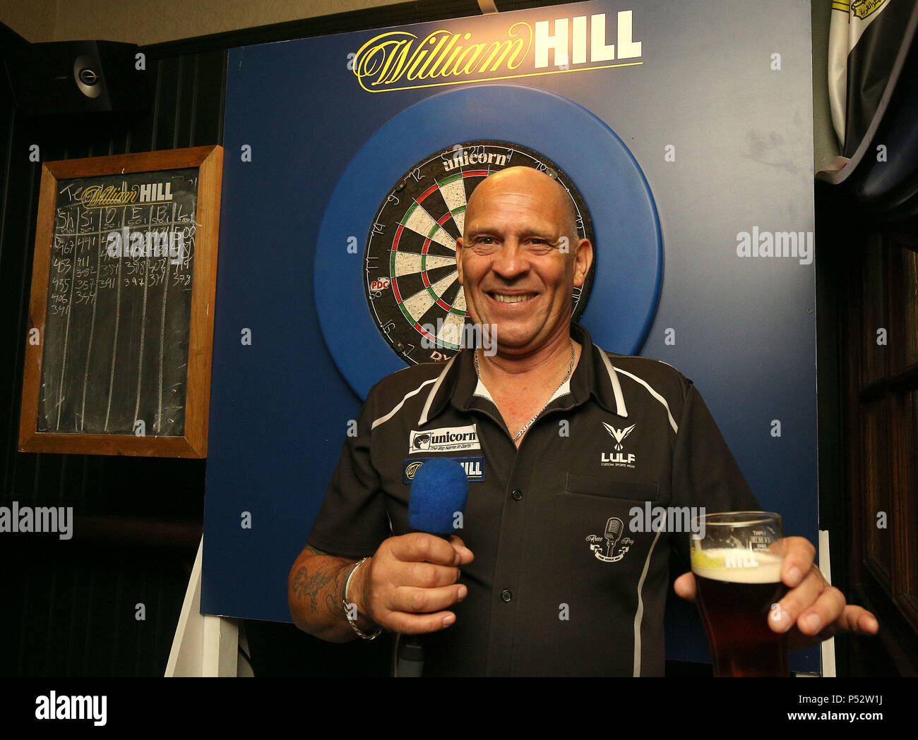 Russ Bray at the Lord Raglan Pub in London as fans watch the World Cup ...