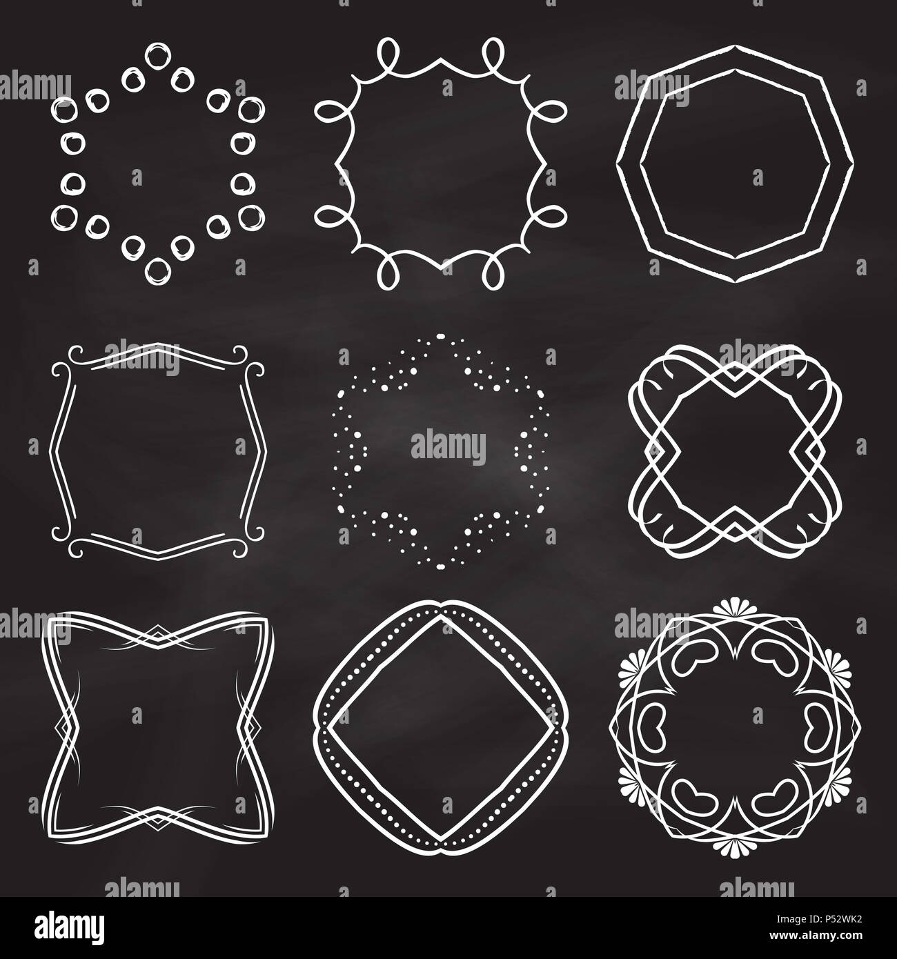 Drawn Chalkboard Frames