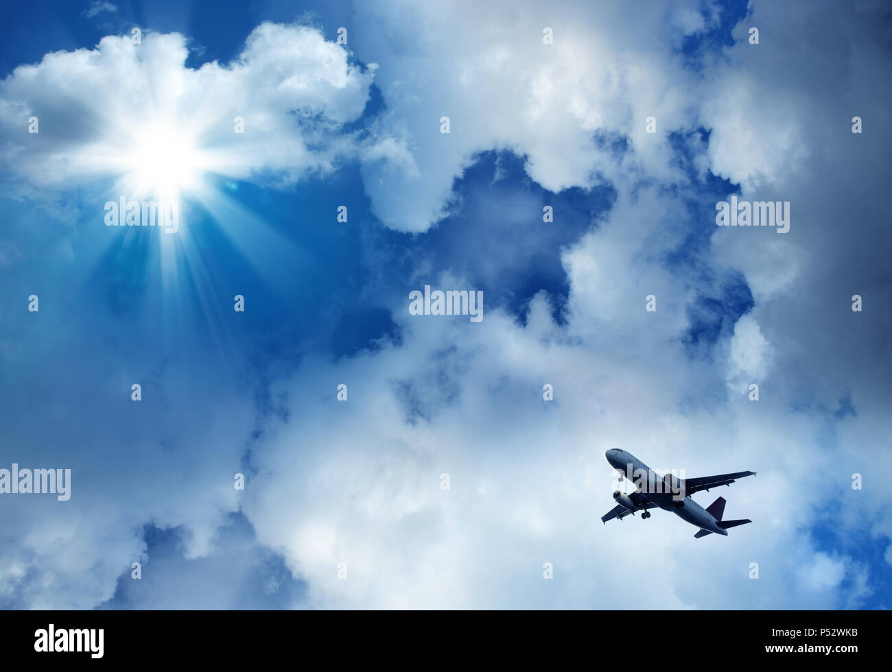 an image of airplane flying Stock Photo - Alamy