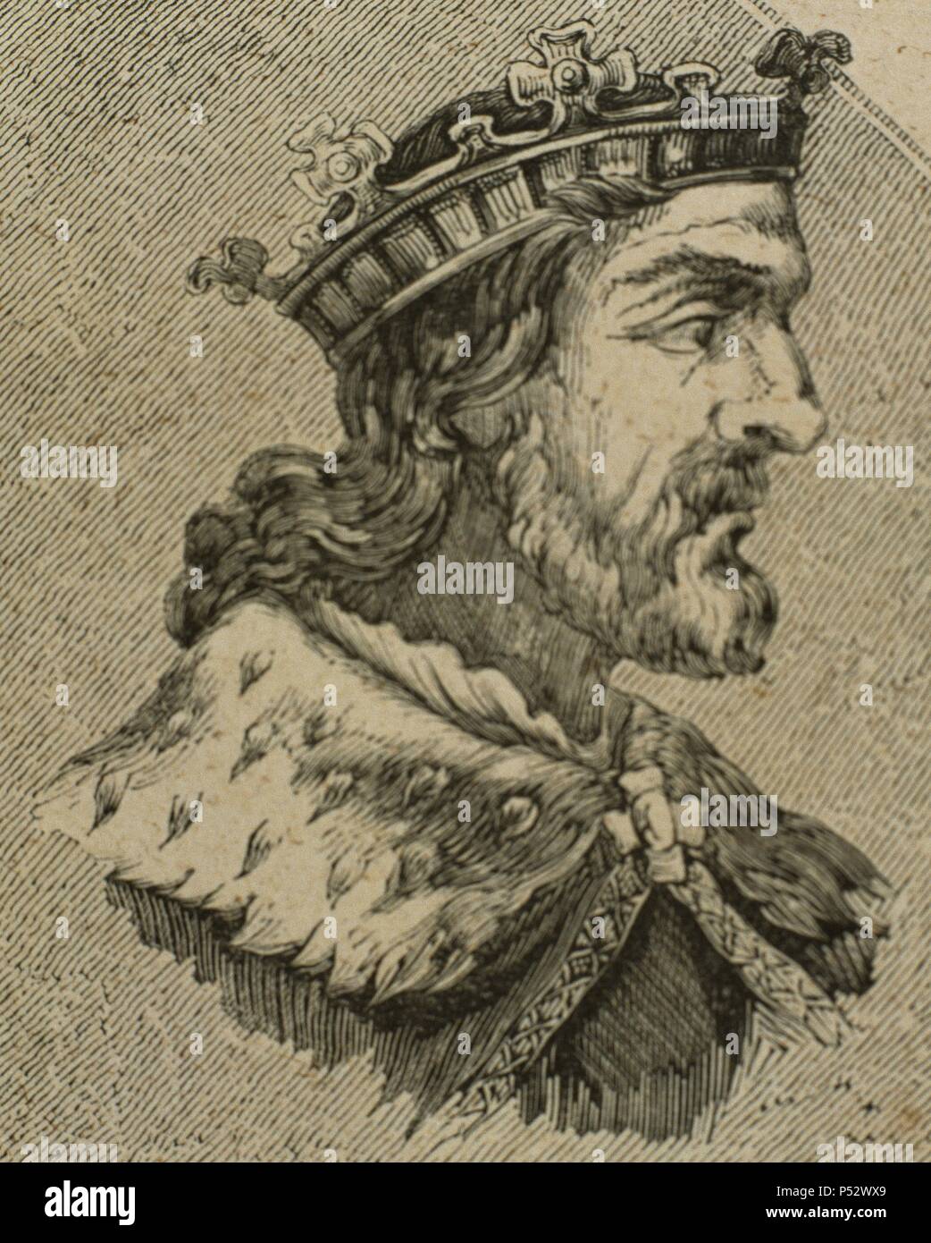 Chindasuinth (563-653). Visigothic King of Hispania, from 642-653 ...