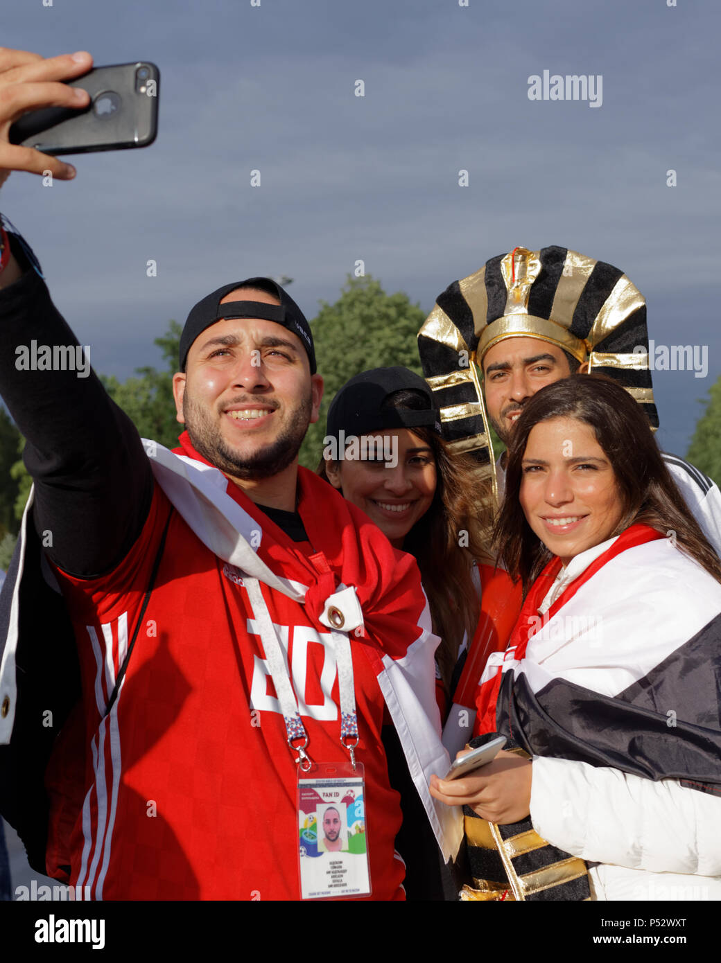 Egyptian football fans hi-res stock photography and images - Alamy