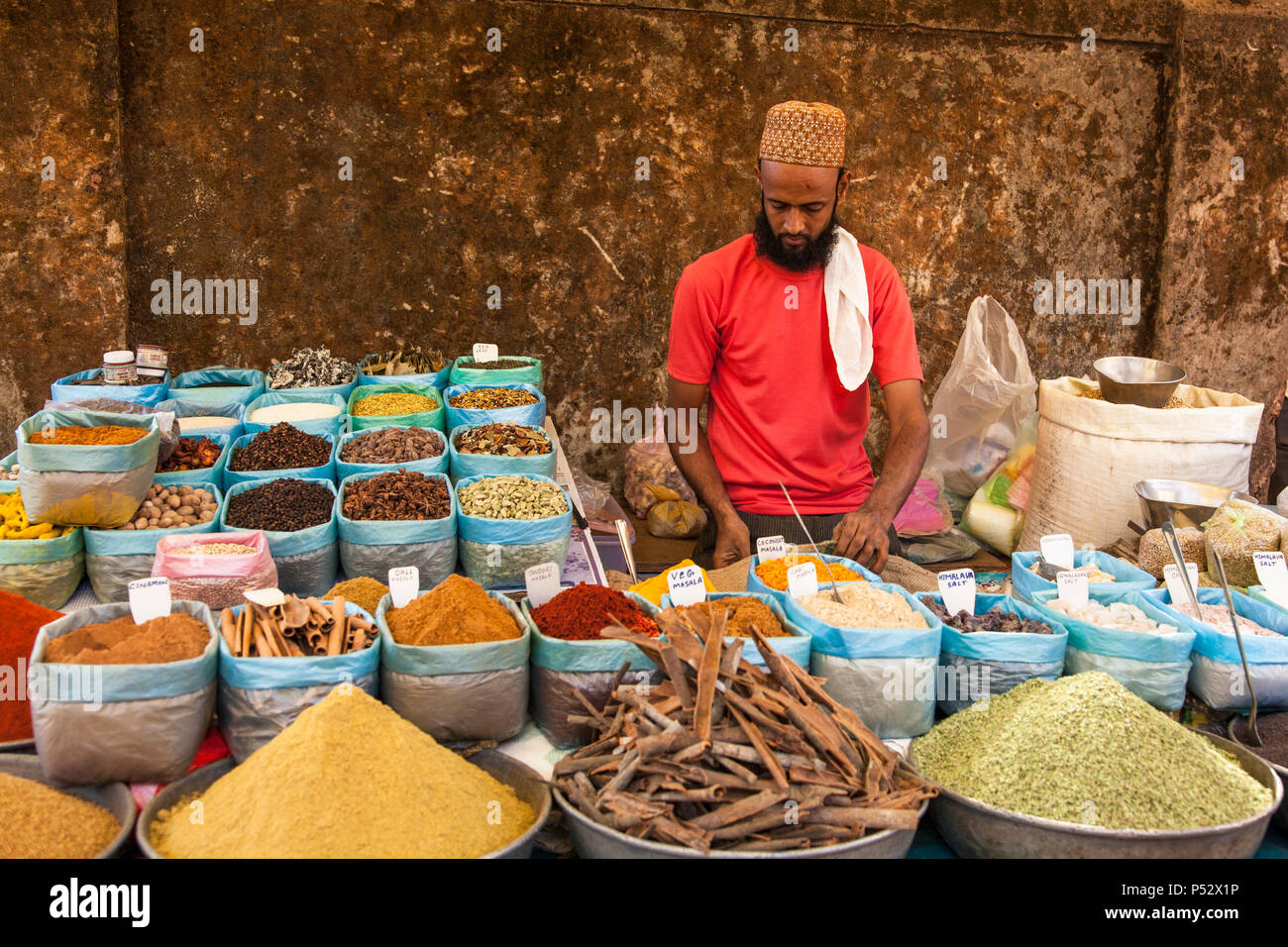 spice stall, Goa, India Stock Photo - Alamy