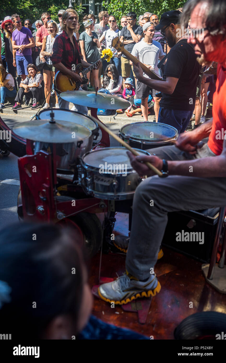 The street parade is the highlight of Carnival of Cultures during ...