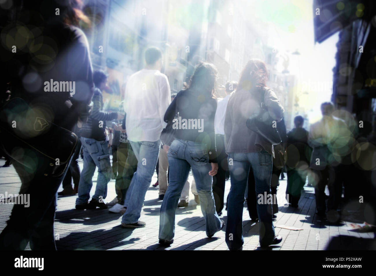 an image of people walking in rush hour Stock Photo - Alamy