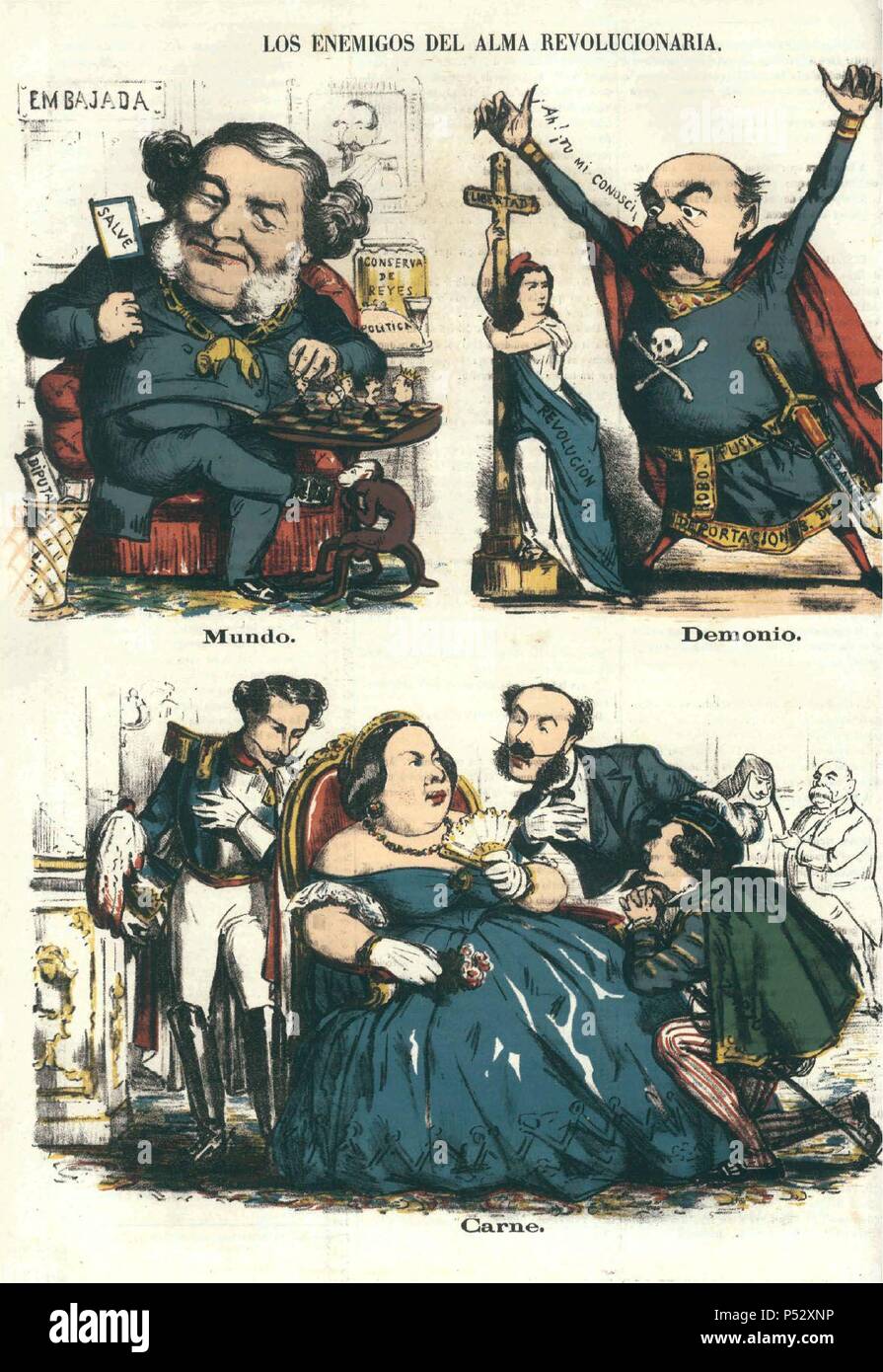 SATIRA - REVISTA LA FLACA - 27 DE MARZO DE 1869. Location: BIBLIOTECA ...