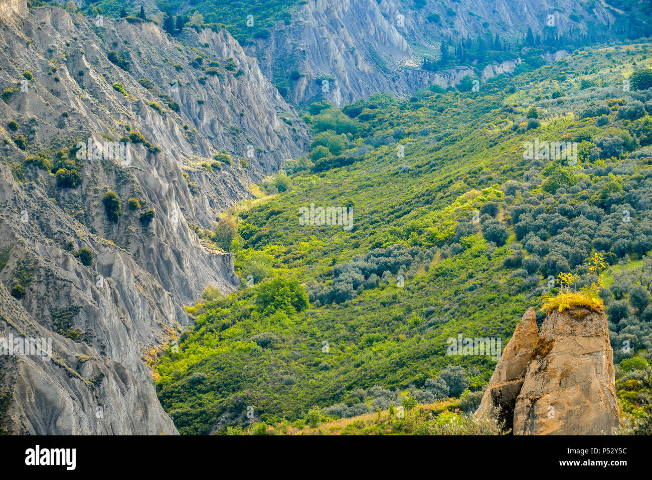 aliano badlands in basilicata landscapes Stock Photo - Alamy