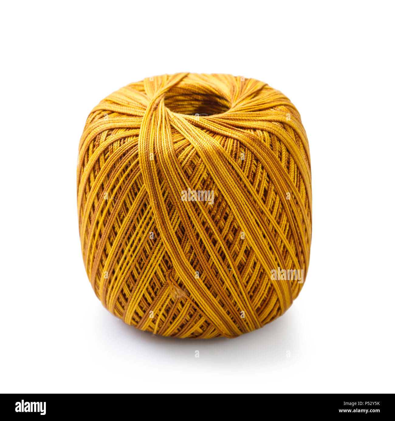 tangle of thread for knitting on white isolated background Stock Photo ...