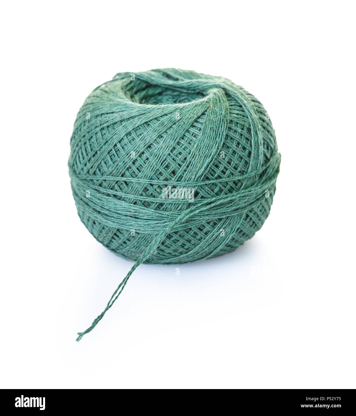 tangle of thread for knitting on white isolated background Stock Photo ...