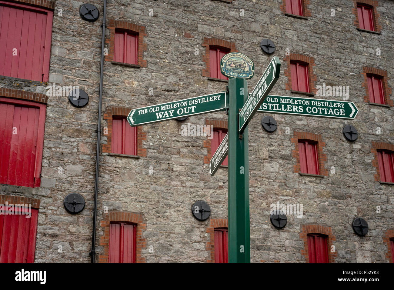 Midleton Distillery and emblematic fingerpost at the Courtyard of the ...