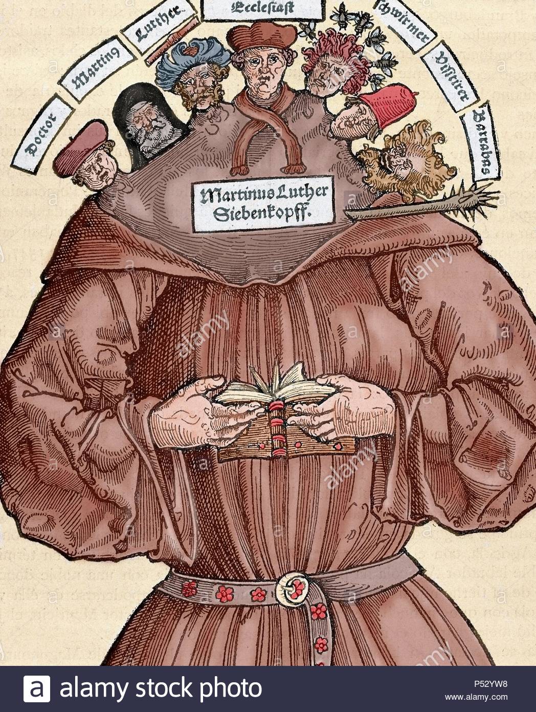 Reformation Caricature Of Martin Luther Stock Photos & Reformation ...