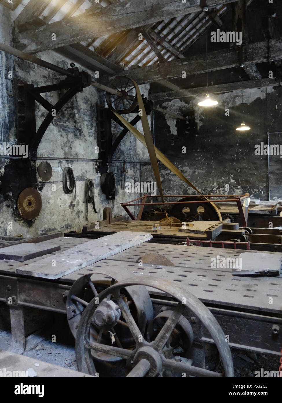 The welsh slate museum interior Stock Photo - Alamy